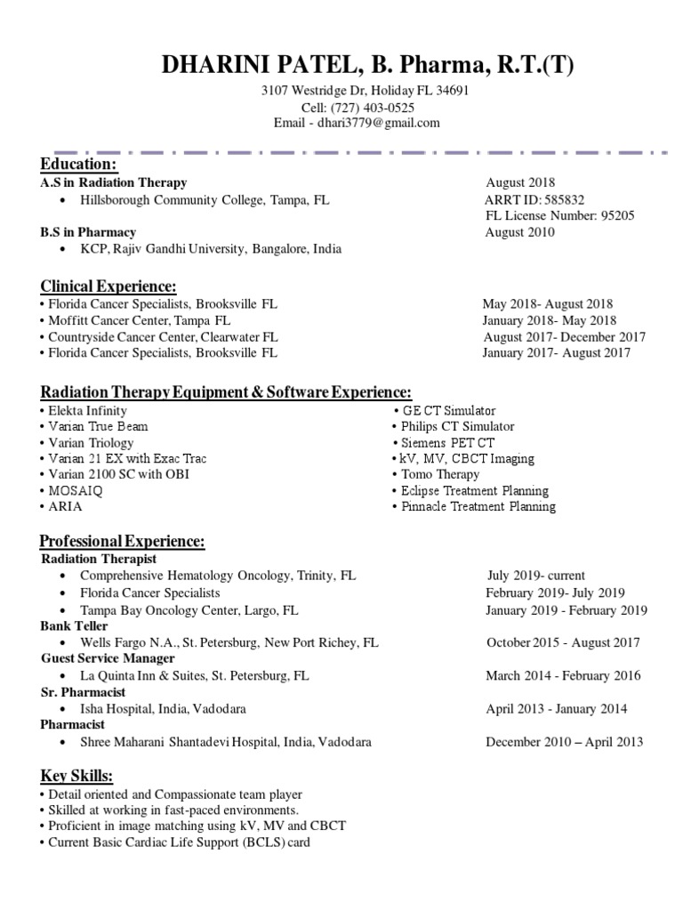 Dharini Patel Resume Uw | PDF | Clinical Medicine | Medicine
