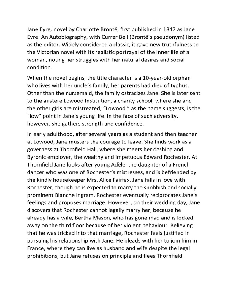 Jane Eyre | PDF | Jane Eyre