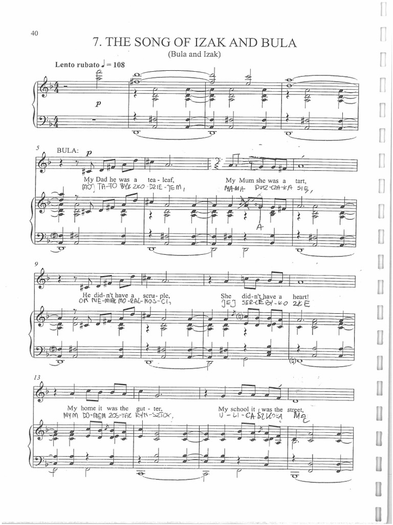 The Song of Izak and Bula | PDF