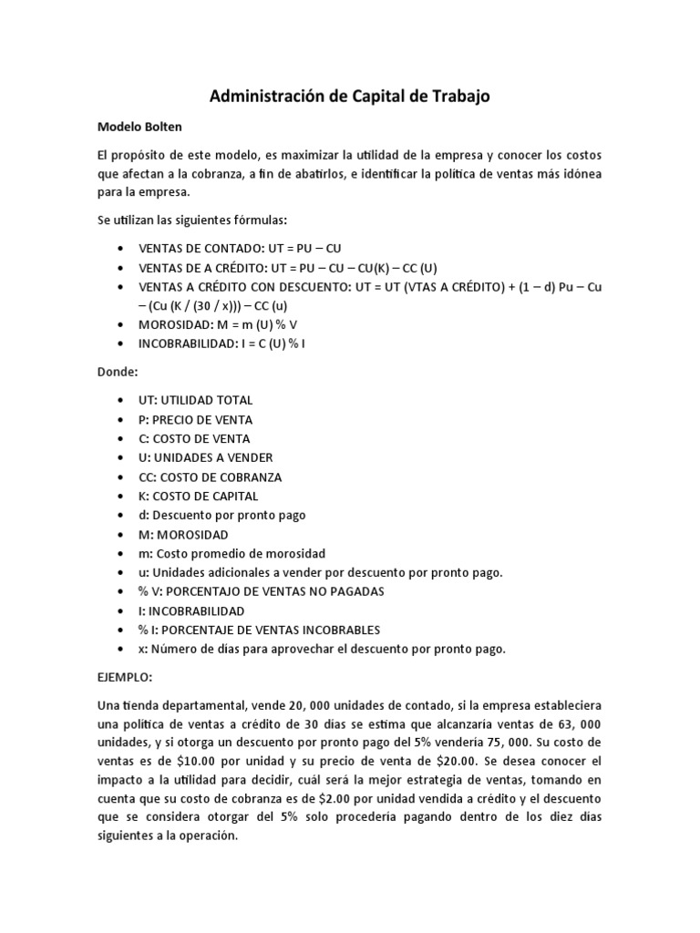 Unidad Iv Modelo Bolten | PDF | Economias