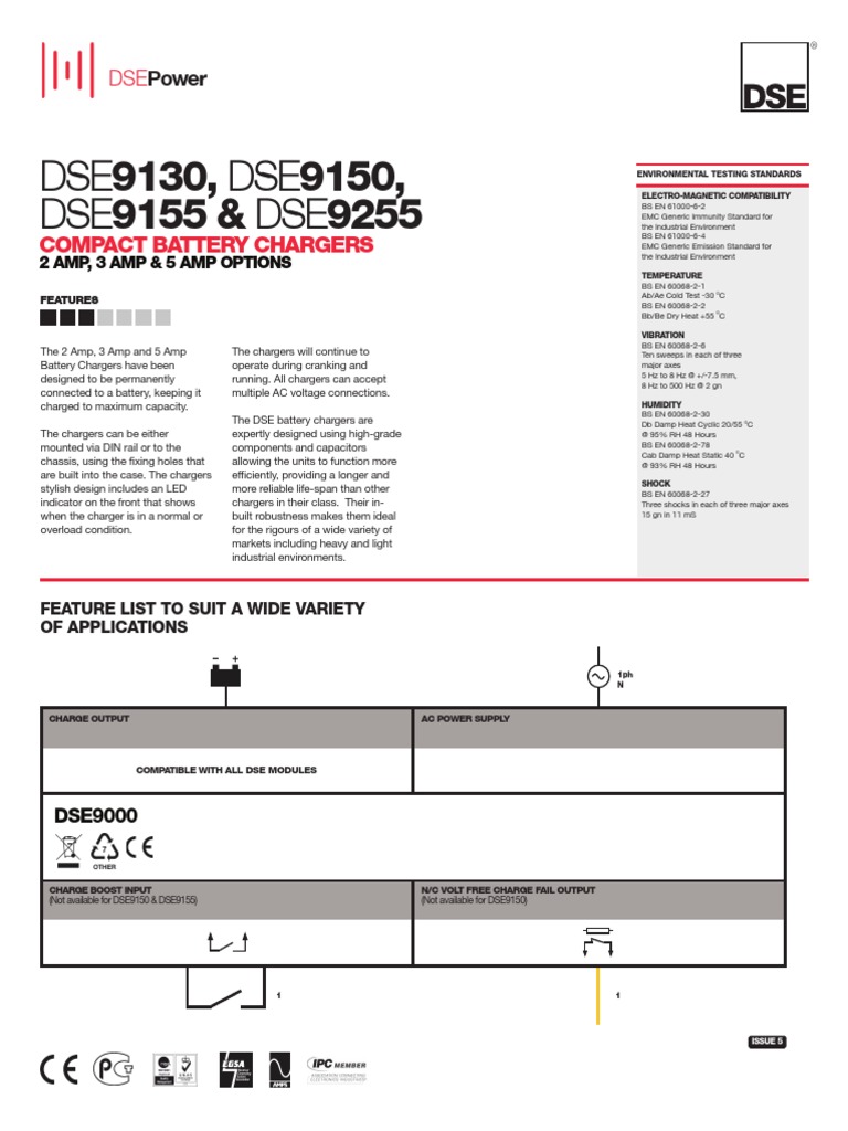 Dse 9130 | PDF | Direct Current | Battery Charger