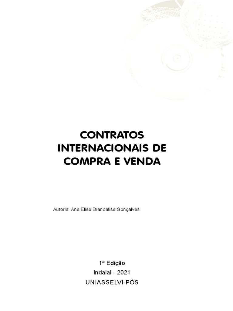 Contratos Internacionais de Compra e Venda | PDF | Globalização | Tratado Contratos Internacionais de Compra e Venda | PDF | Globalização | Tratado