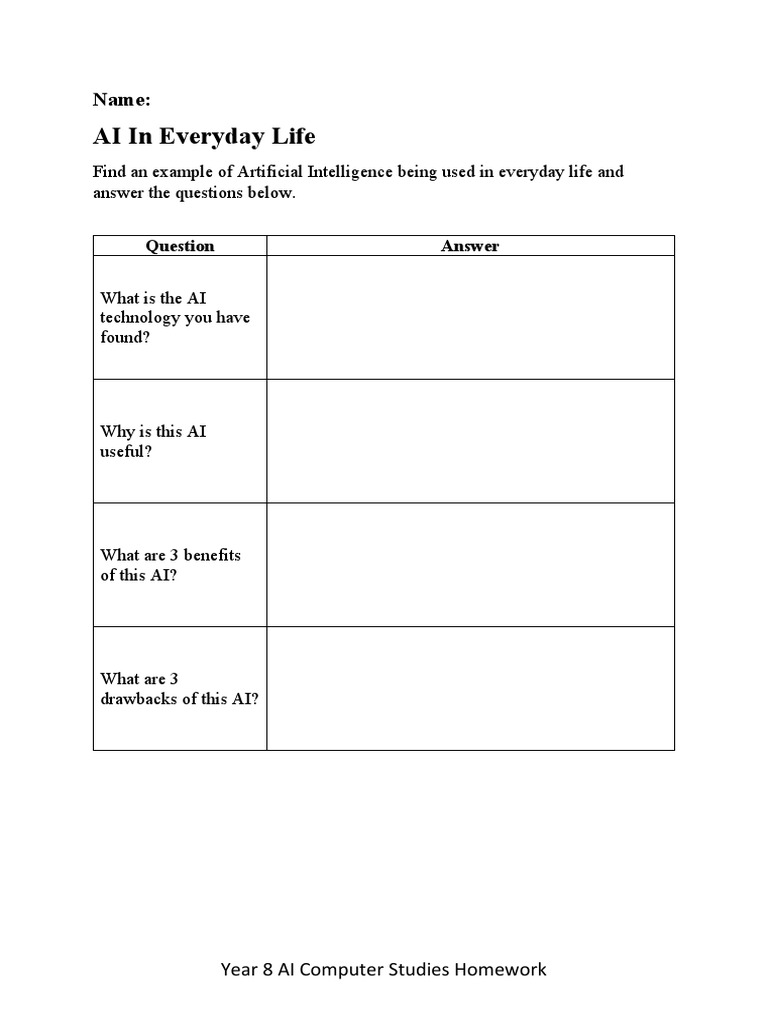 AI in Everyday Life | PDF