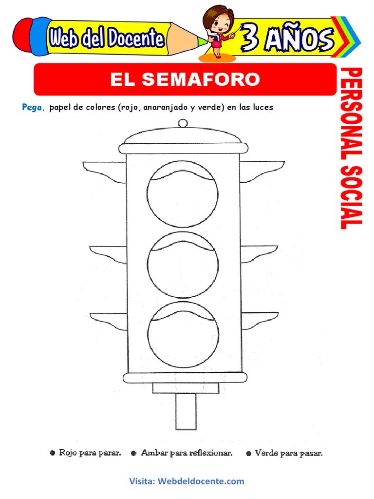 Cómo crear un semáforo peatonal funcional usando papel de colores para ...