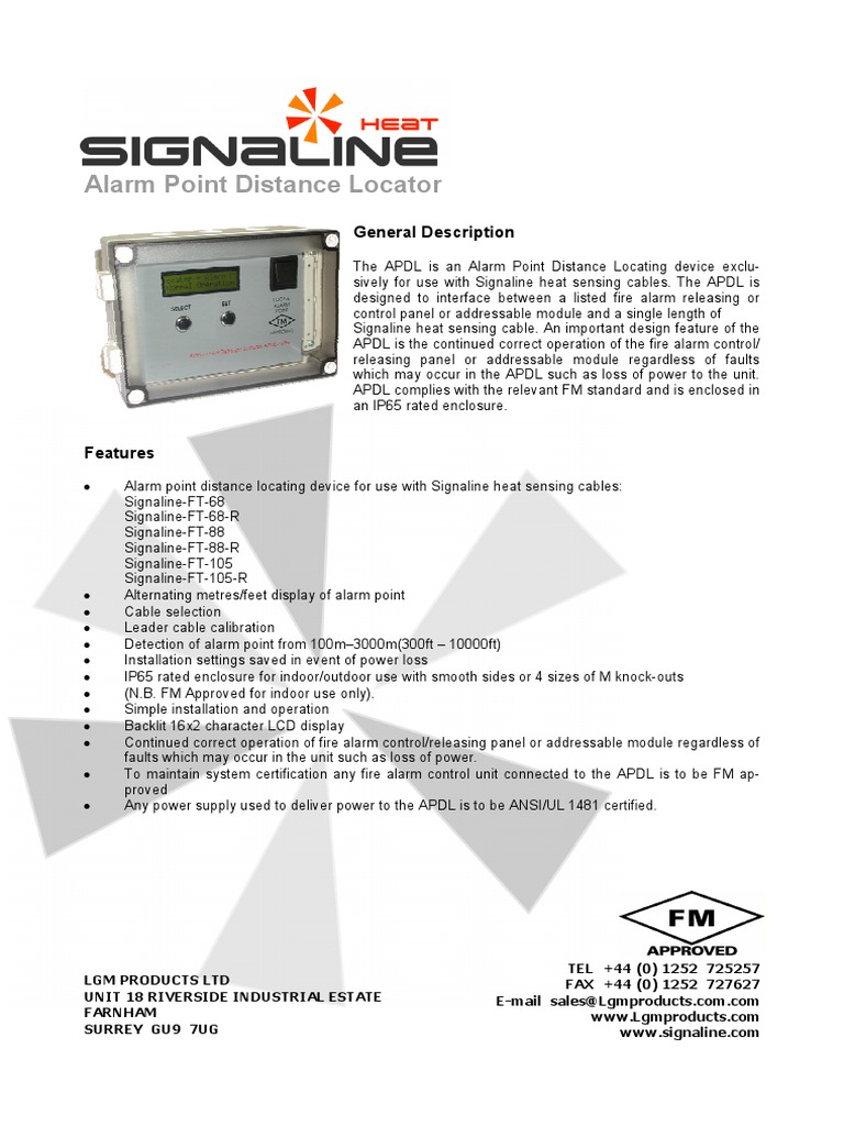 Signaline APDL | PDF | Backlight | Liquid Crystal Display
