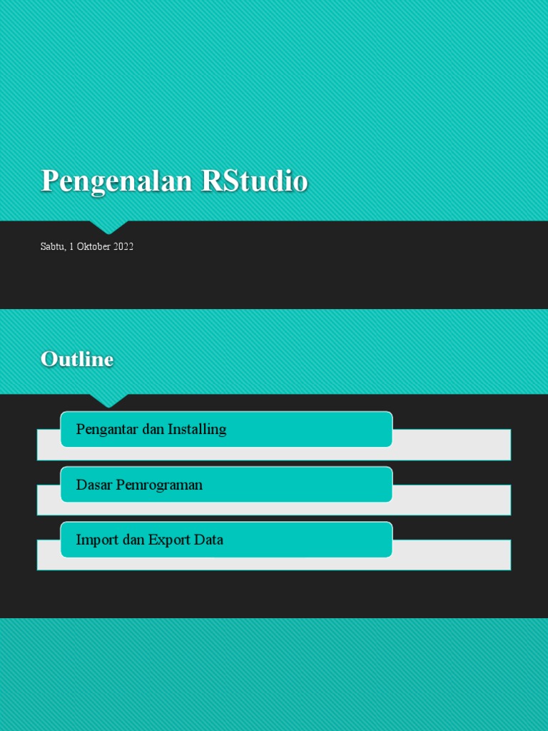 Pengantar Dasar Pemrograman R | PDF