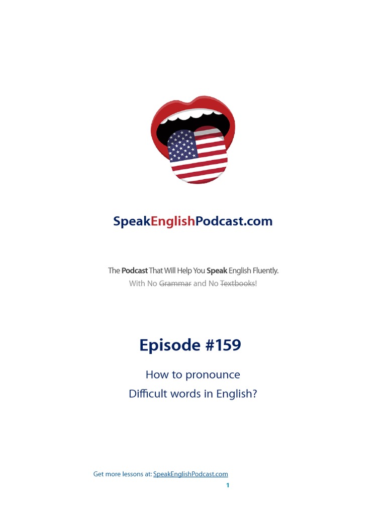 Difficult English Words to Pronounce | PDF | English Language | Restaurants