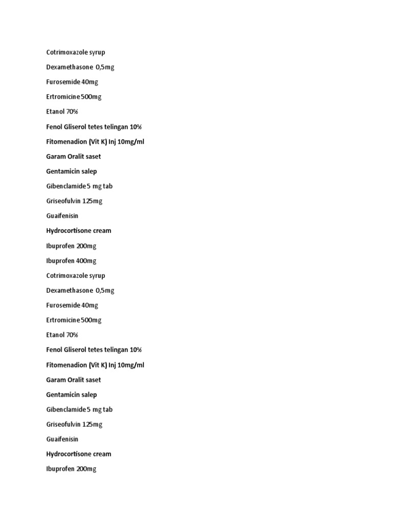 Cotrimoxazole Syrup | PDF | Wellness