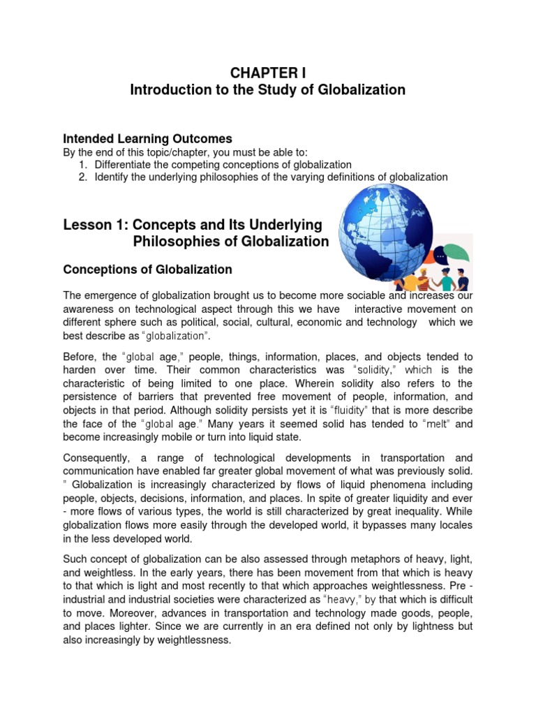 An Introduction to Concepts and Philosophies Underlying Globalization ...