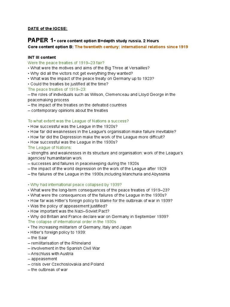 IGCSE Depth Study: Russia 1905-1941 | PDF | Joseph Stalin | Soviet Union