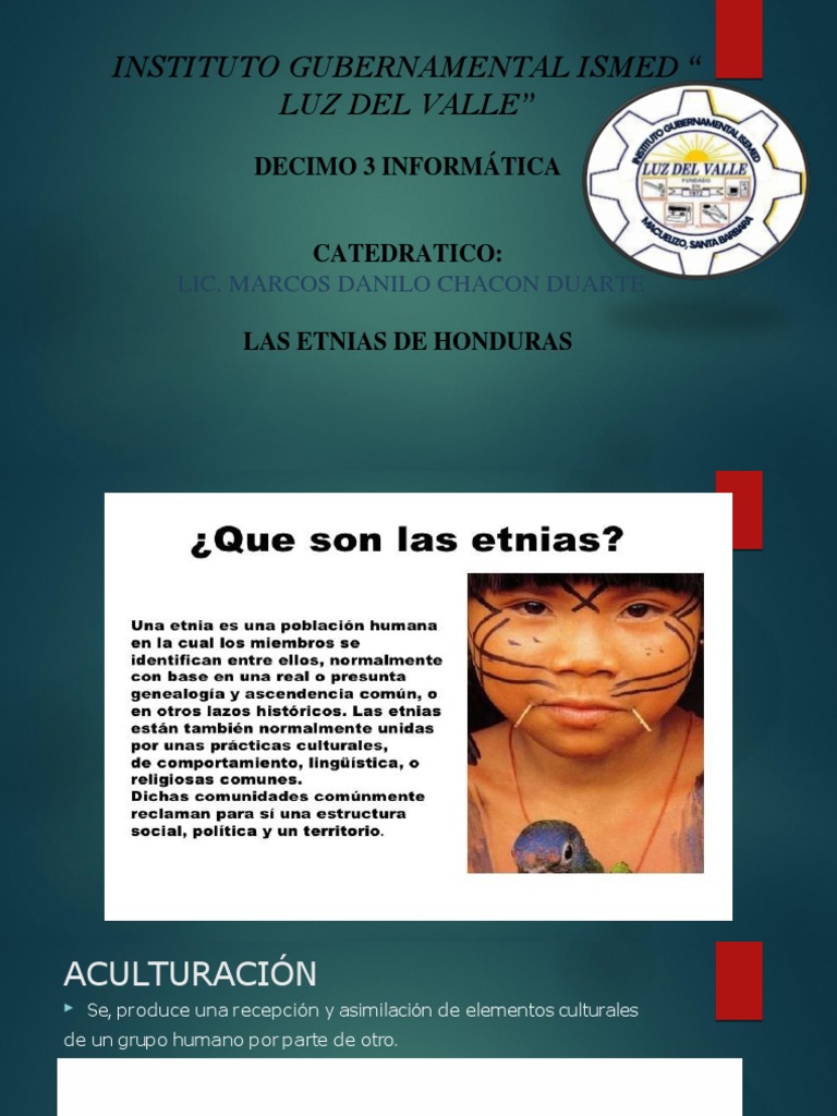Grupos Étnicos de Honduras: Cultura y Ubicación | PDF | Pueblos ...