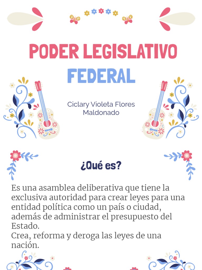 Poder Legislativo de La Federación | PDF