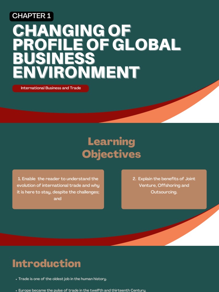 Chapter 1 Changing of Profile of Global Business Environment | PDF ...