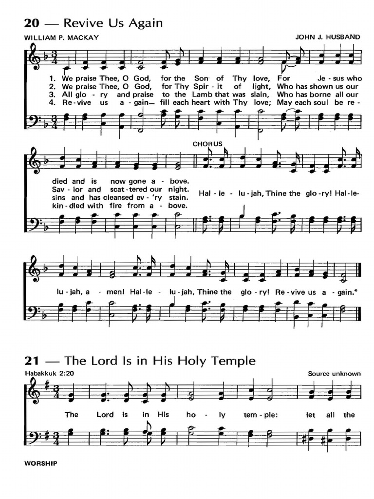 Revive Us Again | PDF