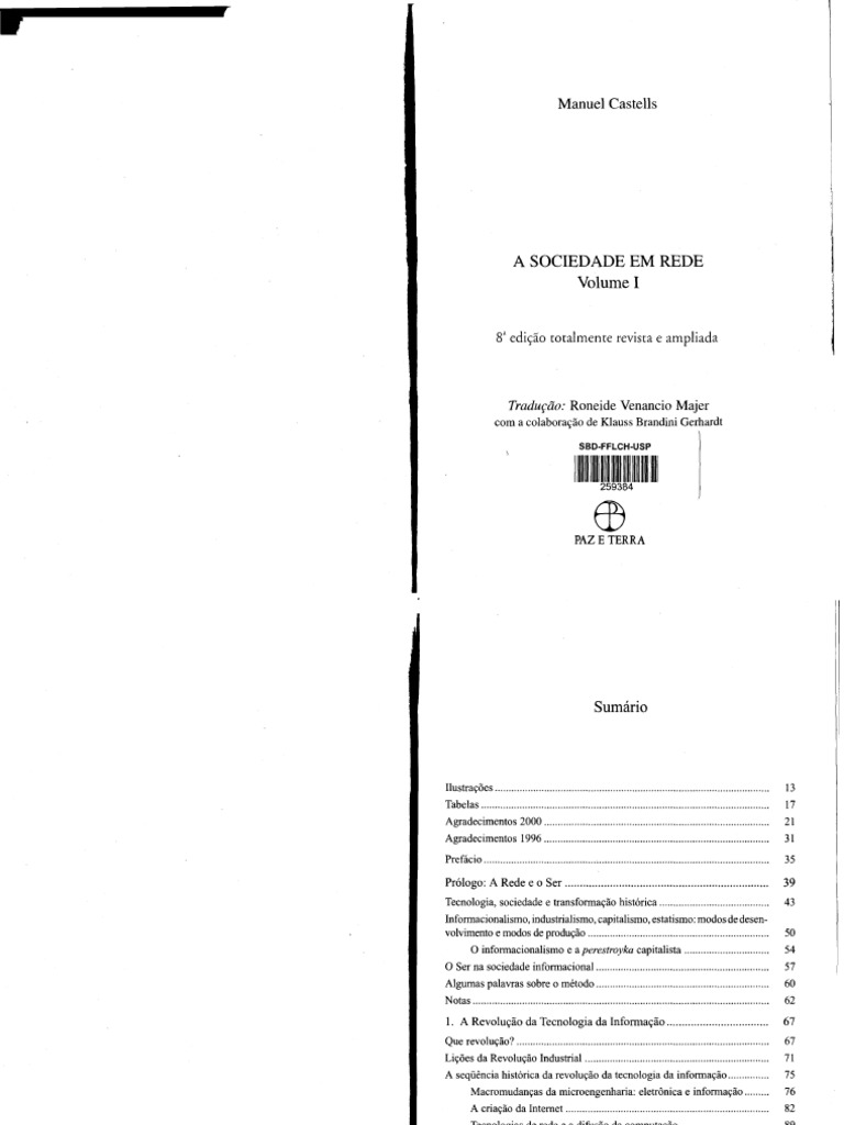 CASTELLS Manuel A Sociedade em Rede Vol | PDF