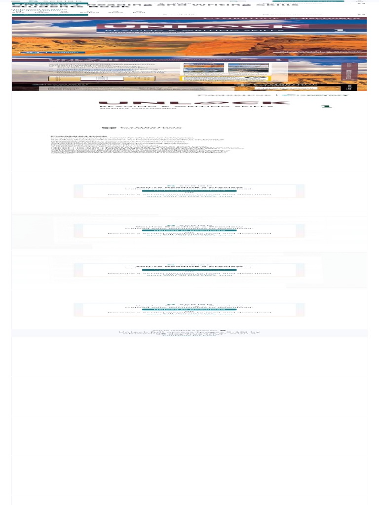 Unlock 1 Reading and Writing Skills Students Book PDF | PDF | Scribd ...