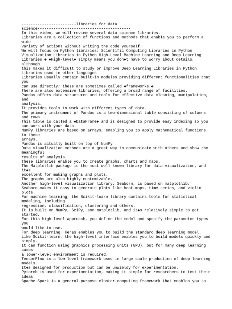 Modul 3 Data Science Pdf Apache Spark Machine Learning