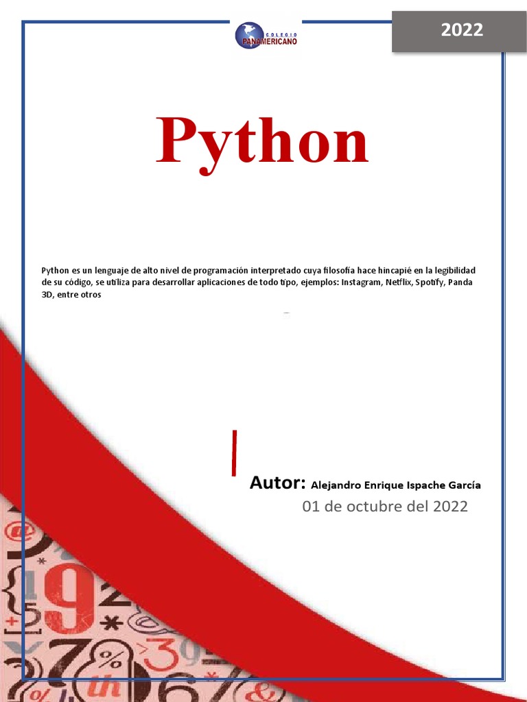 Manual Sobre Python | PDF | Python (lenguaje de programación ...