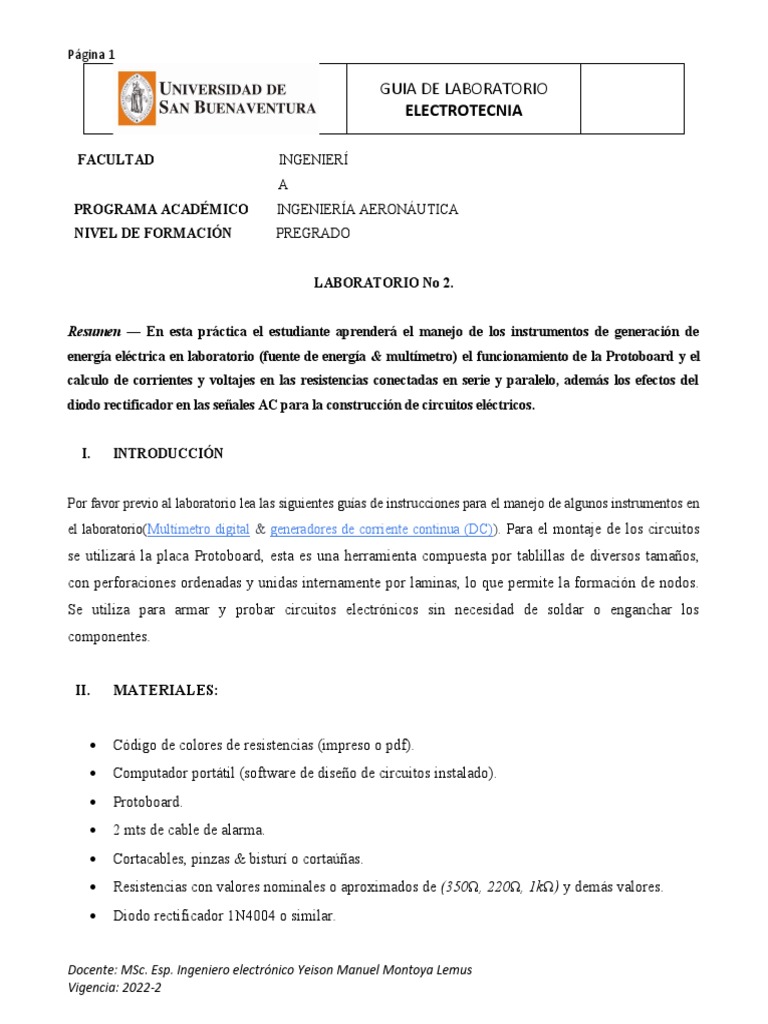 Laboratorio 2 Corte | PDF