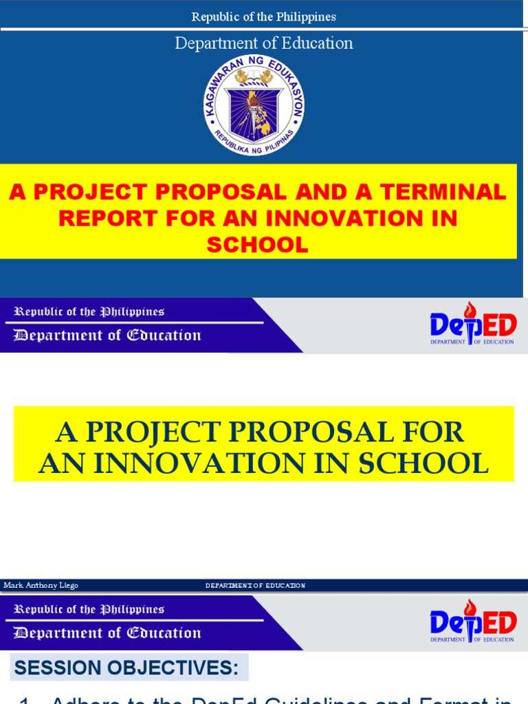 School Innovation Project Proposal Guide | PDF | Evaluation | Serif