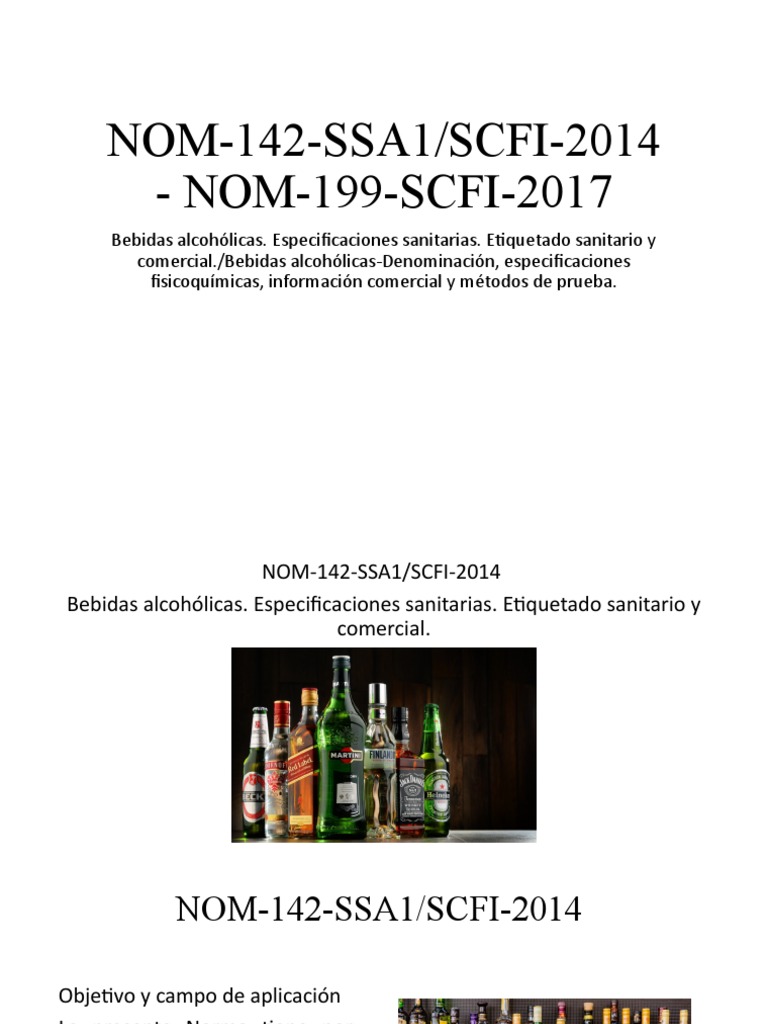 Normas Oficiales Sobre El Alcohol en México | PDF | Bebidas alcohólicas ...