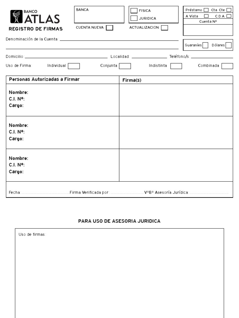 Registro de Firmas | PDF