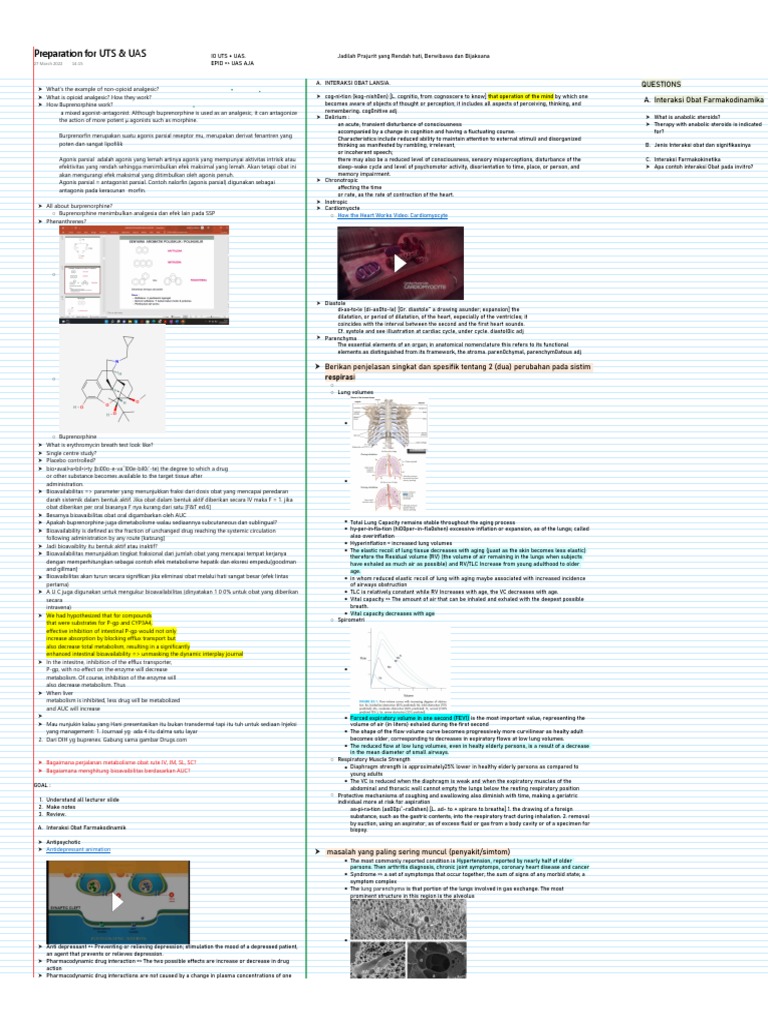 Drug Interaction Notes | PDF