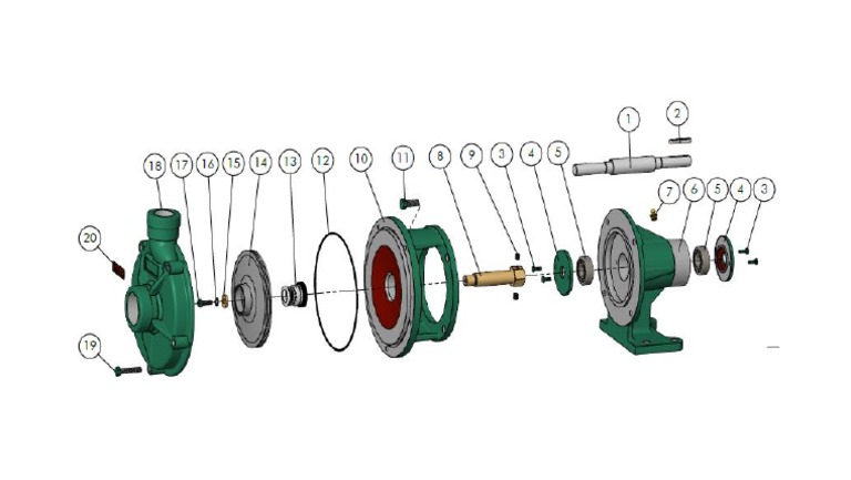 Vista Explodida Bomba Centrifuga | PDF