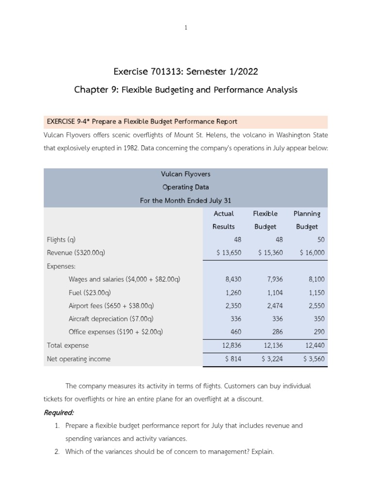Chapter 16 Operational Performance Measurement | PDF | Budget | Revenue