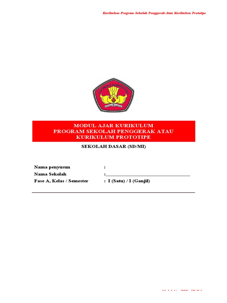 Modul Ajar PPKN Kelas 1 SD | PDF