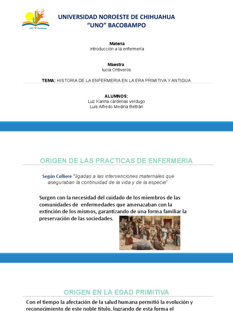 Historia y Origen de La Enfermeria | PDF | Enfermería | Curación por la fe Historia y Origen de La Enfermeria | PDF | Enfermería | Curación por la fe