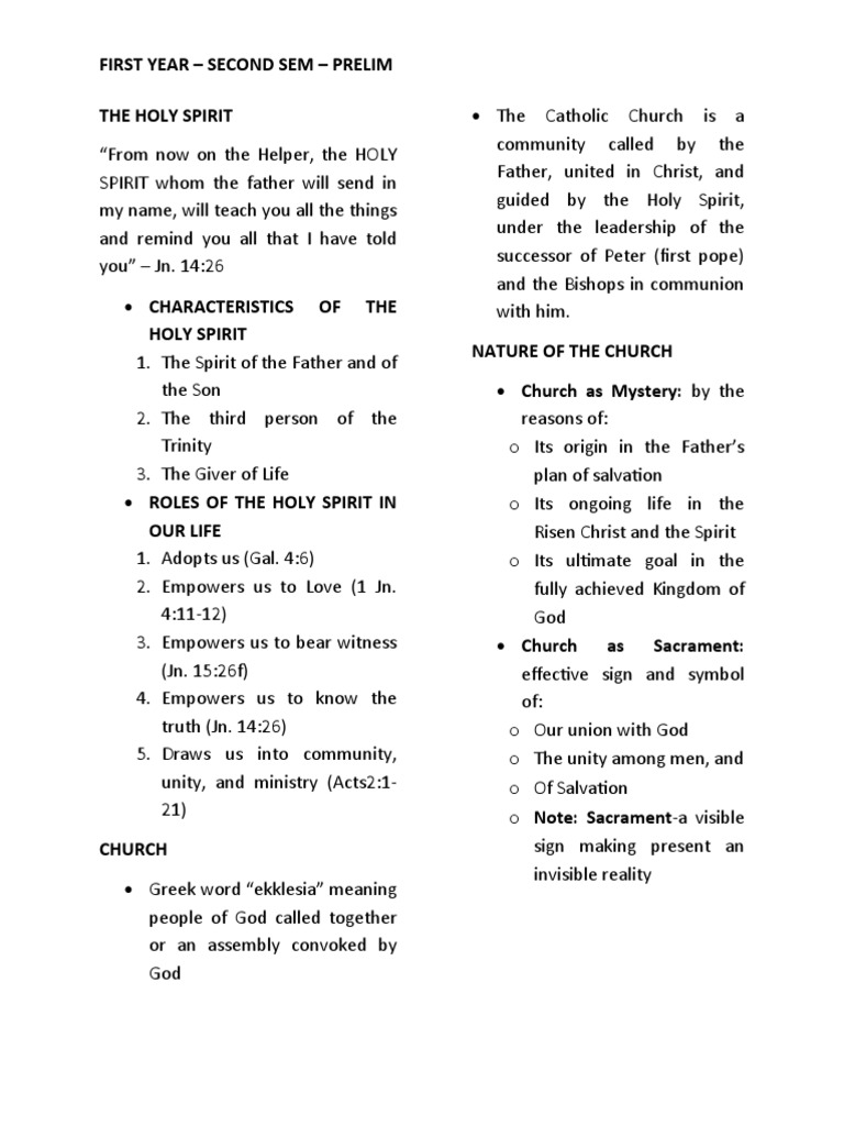 Our Participation To Christian Vocation | PDF | Prayer | Catholic Church