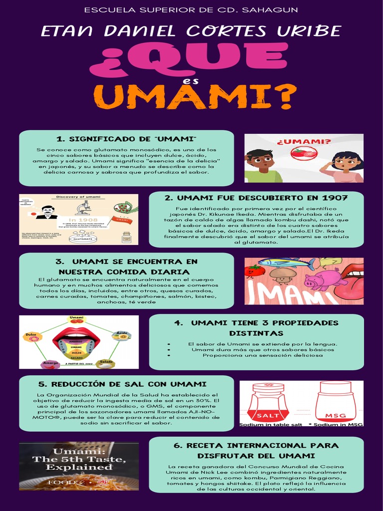 Umami Infografia | PDF | Umami | Sabor