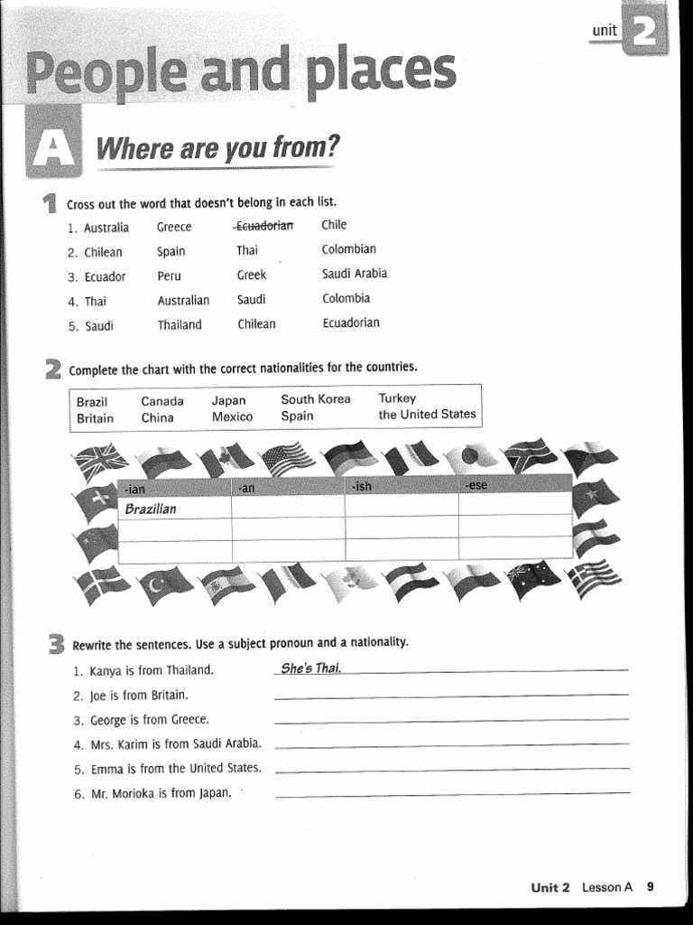 Four Corners WB 1-Unit 2 | PDF