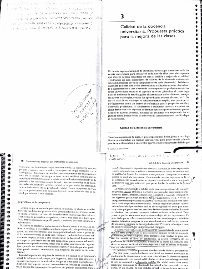 Zabalza, M. Competencias Docentes Del Profesorado Universitario ...