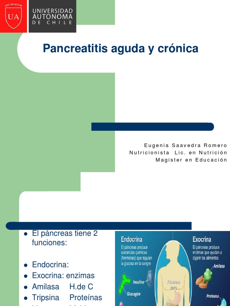 Pancreatitis: Diagnóstico y Nutrición | PDF | Digestión | Páncreas