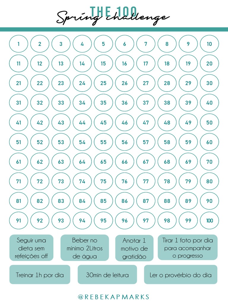 the 100 challenge | PDF