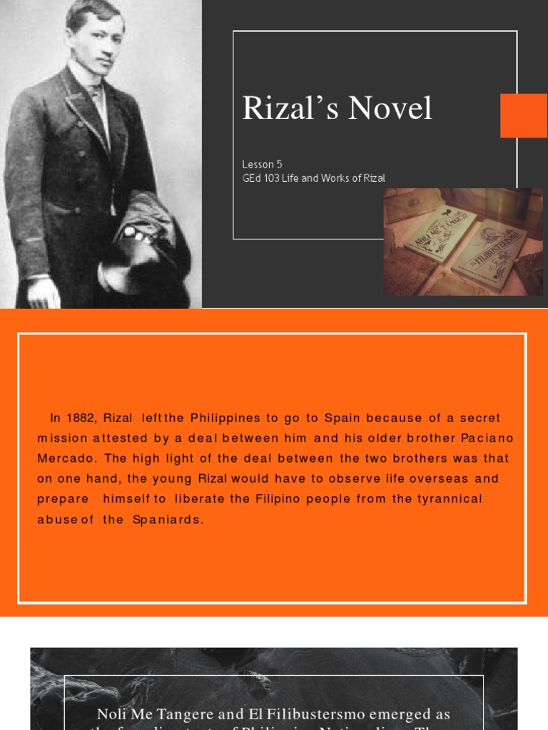 Lesson 5 Rizals Novel | PDF | Philippines | Spanish Language Novels