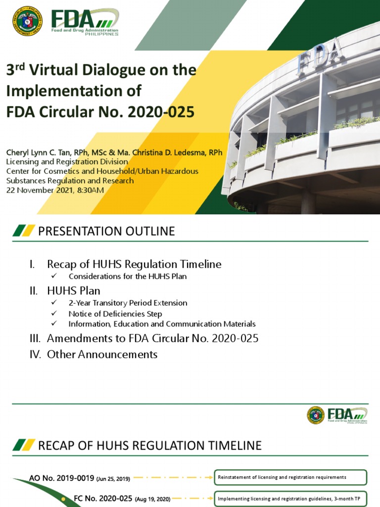 Implementing HUHS Plan with 2-Year Extension | PDF | Food And Drug ...