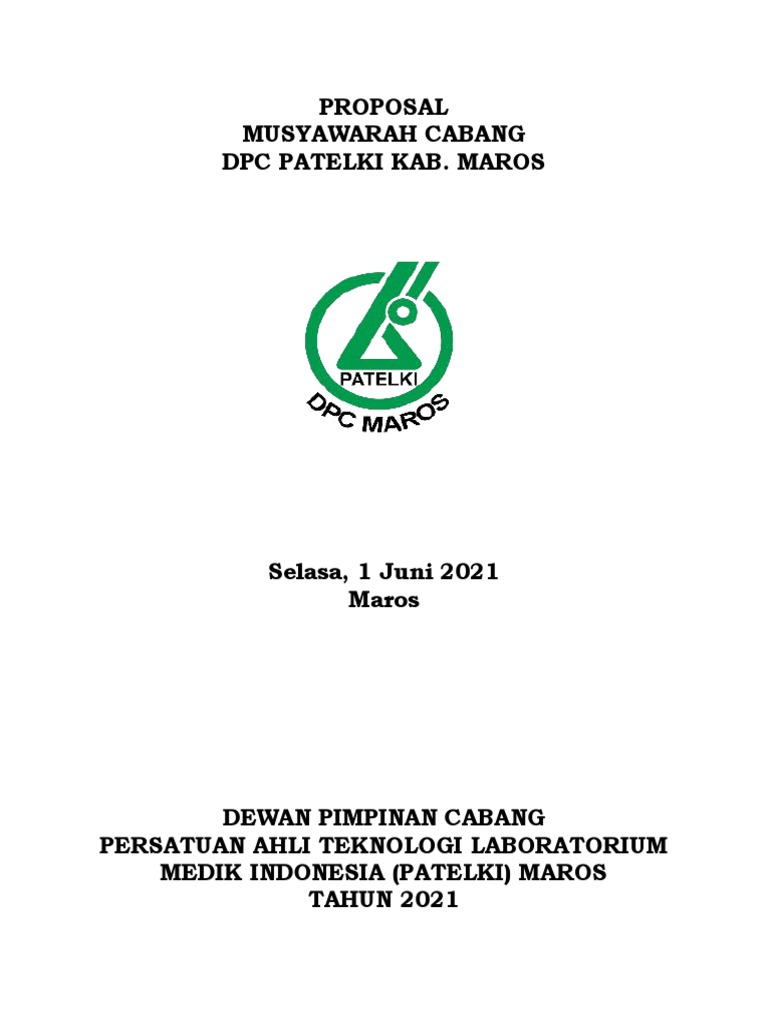 Proposal Muscab | PDF | Kesehatan Holistik
