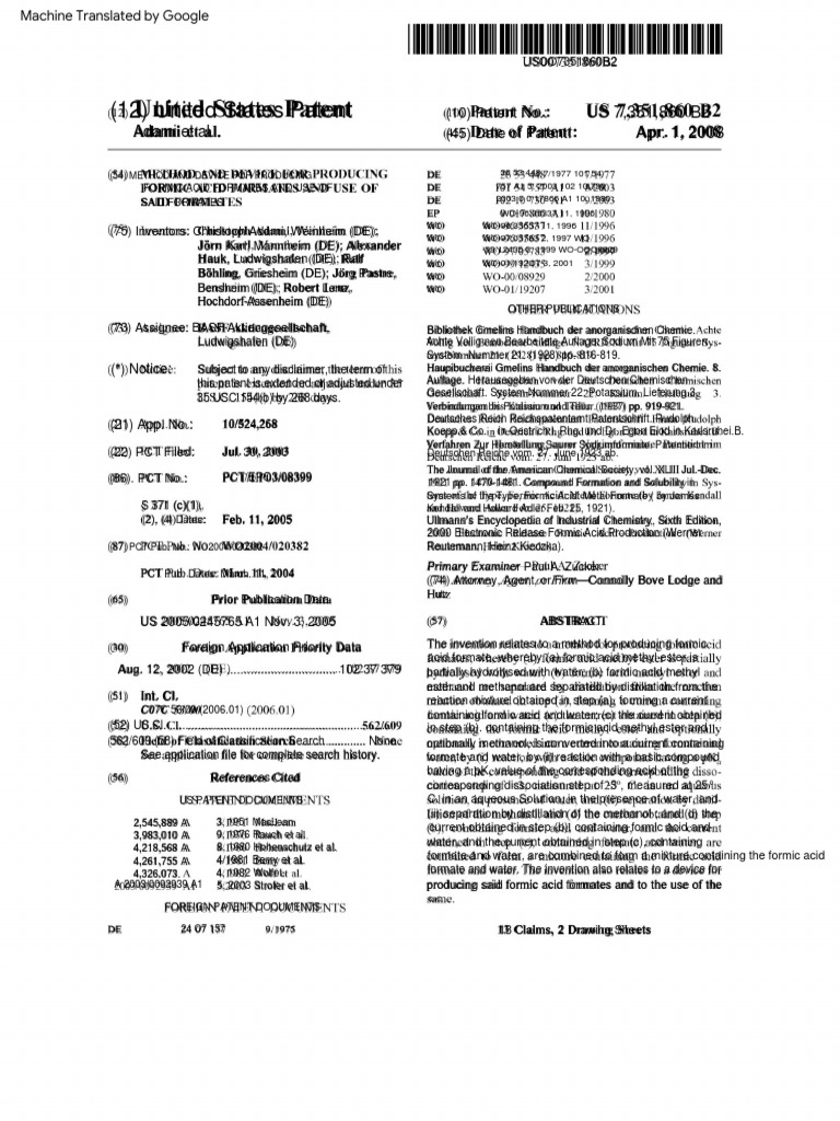 US7351860 Dsad | PDF | Acid Dissociation Constant | Acid