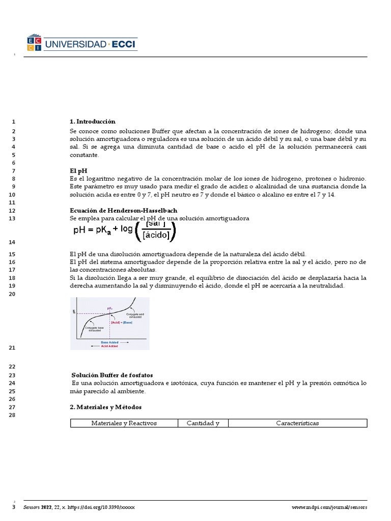 Soluciones Amortiguadoras | PDF | Ph | Solución tampón