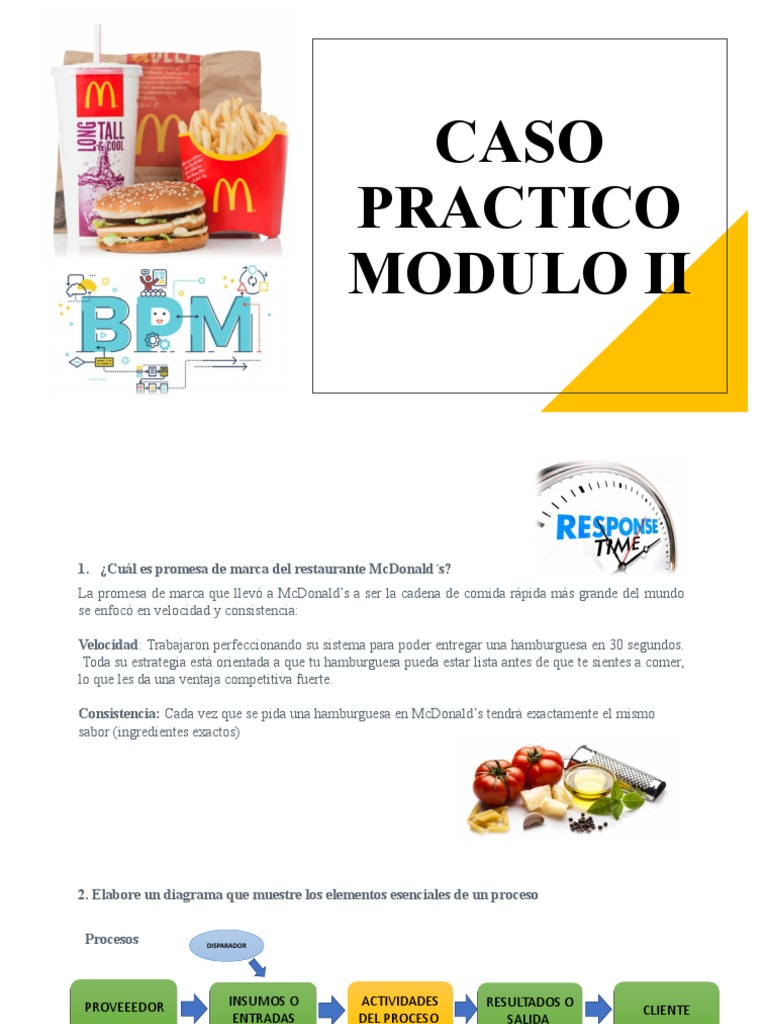 Caso Practico Modulo Ii | PDF | Mc Donald's | Economias