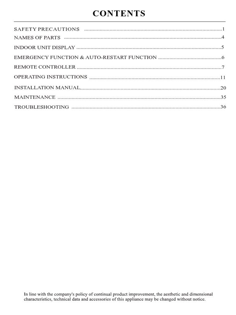 TCL Air Conditioner User Manual | PDF | Air Conditioning | Ac Power ...