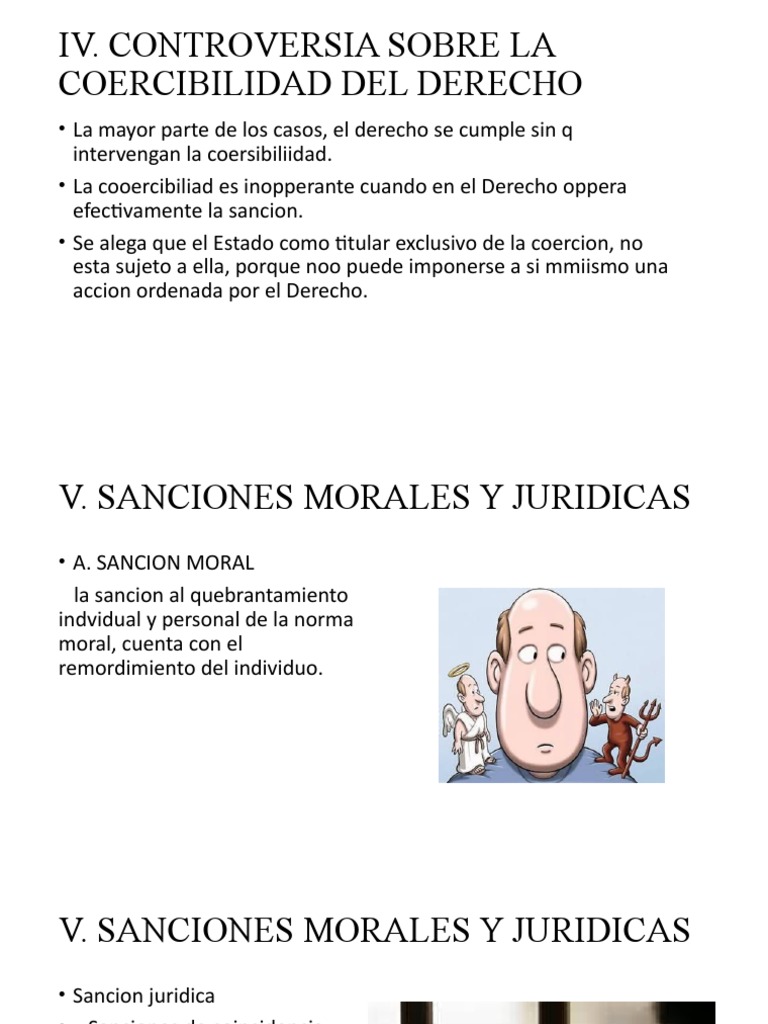Coercibilidad y Sanciones en Derecho | PDF