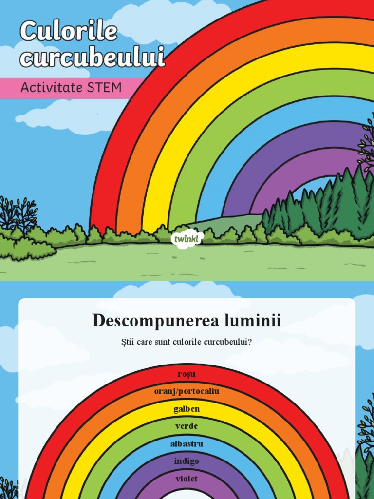Ds 75 Activitate Stem Culorile Curcubeului Prezentare Powerpoint Ver 1 Ver 2 | PDF