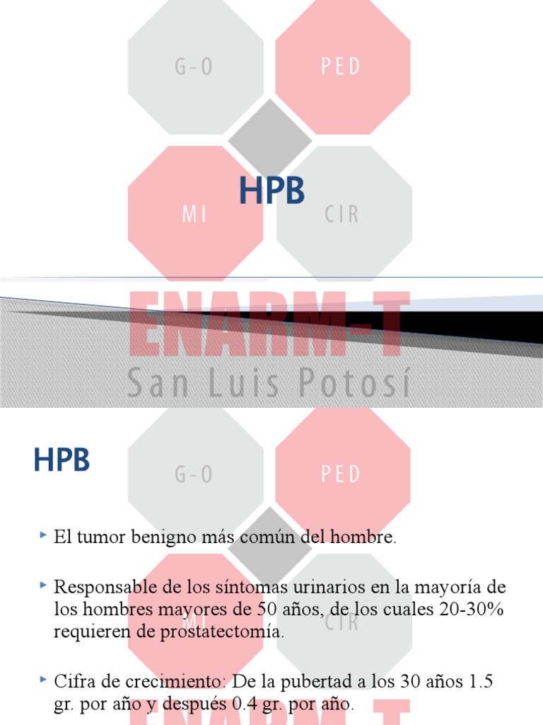HPB: Síntomas y Tratamientos Efectivos | PDF | Vejiga urinaria | Cancer de prostata