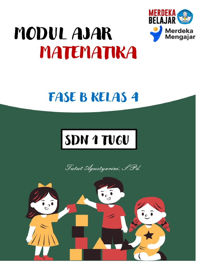 Modul Ajar Matematika Fase B Kelas 4 Kurikulum Merdeka Materi