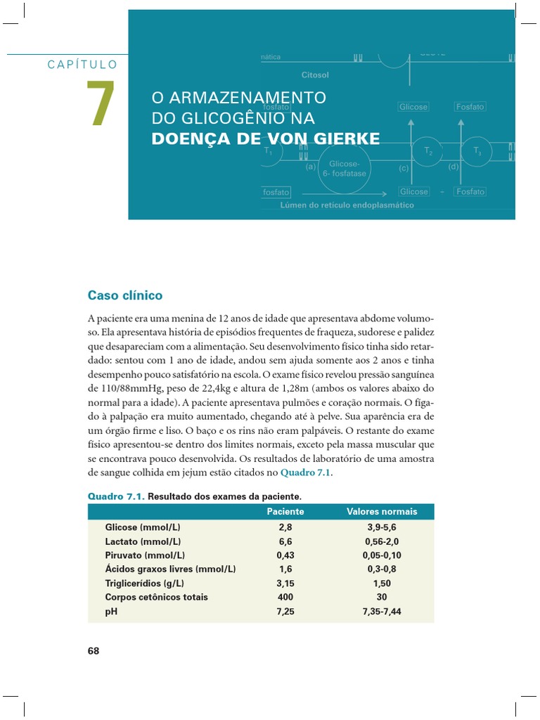 DOENÇA DE VON GIERKE - Capítulo-07.indd | PDF | Glicogênio | Fígado