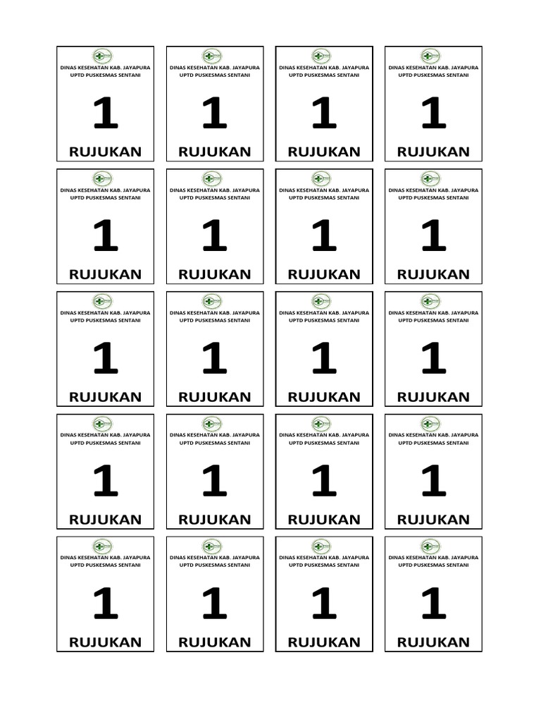 No Antrian Poli Umum | PDF